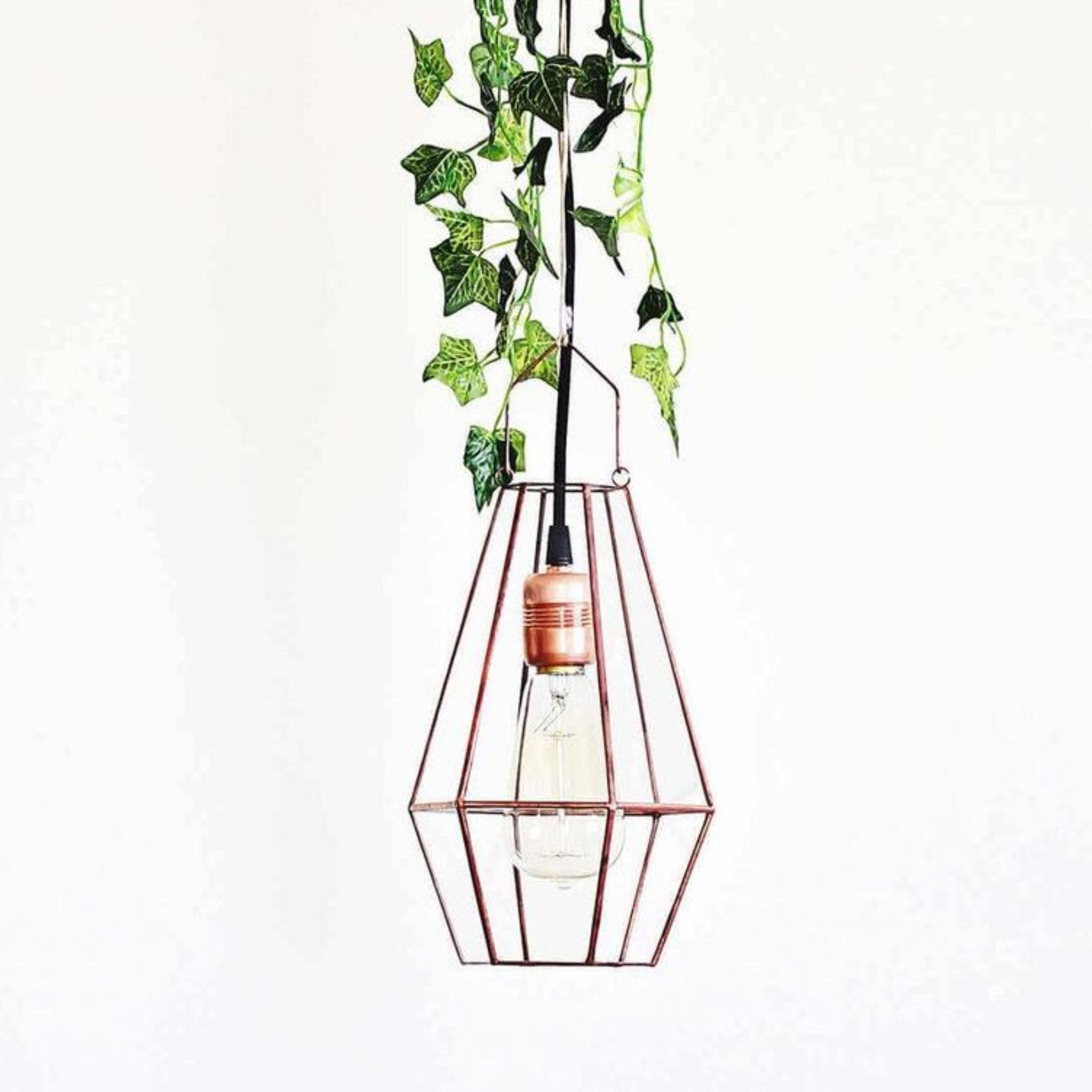 Large Glass Geometric Hanging Pendant Light by Waen