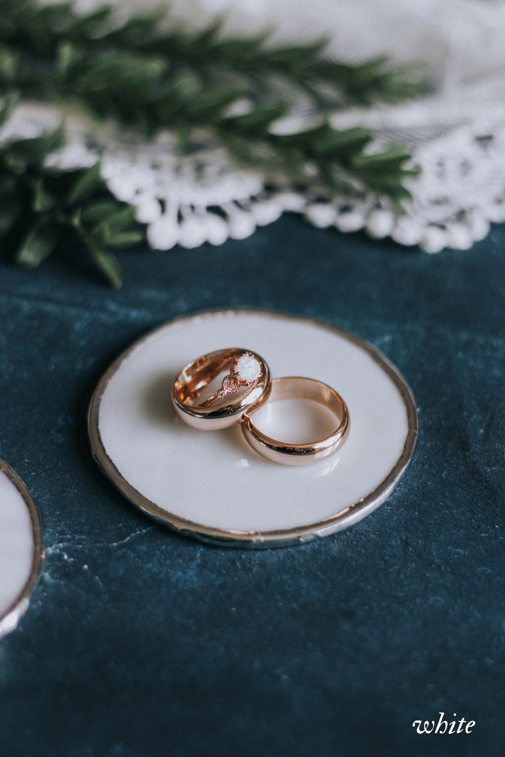 Custom Initial Ring Dish for Weddings & Engagements by Waen