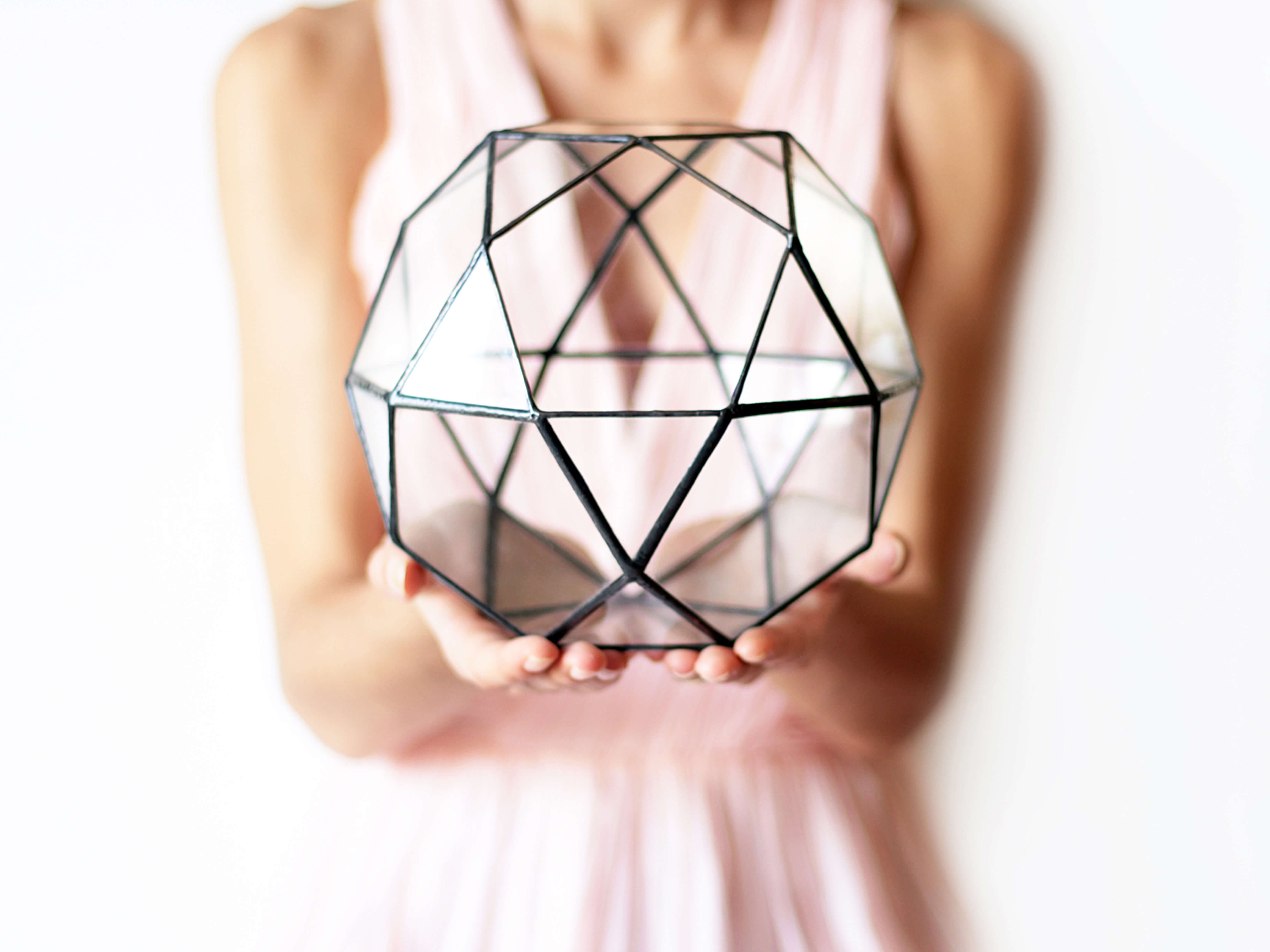 Glass Geometric Terrarium Container | Unique Christmas Gifts by Waen