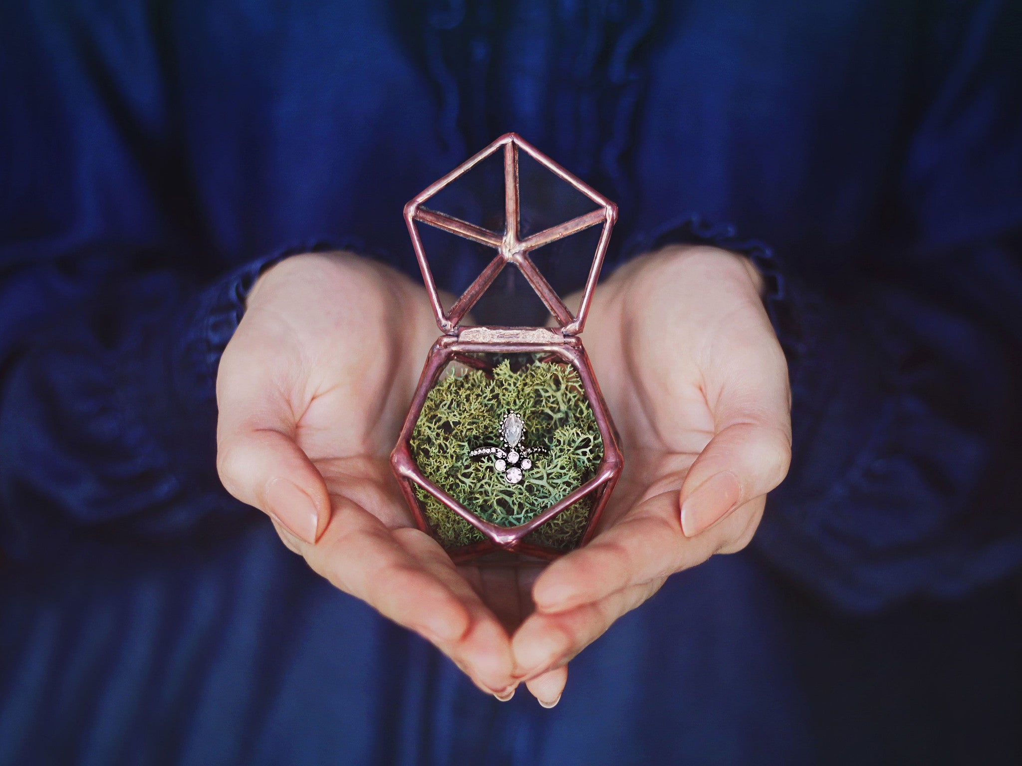 Geometric Proposal Ring Box | Wedding Ring Box by Waen